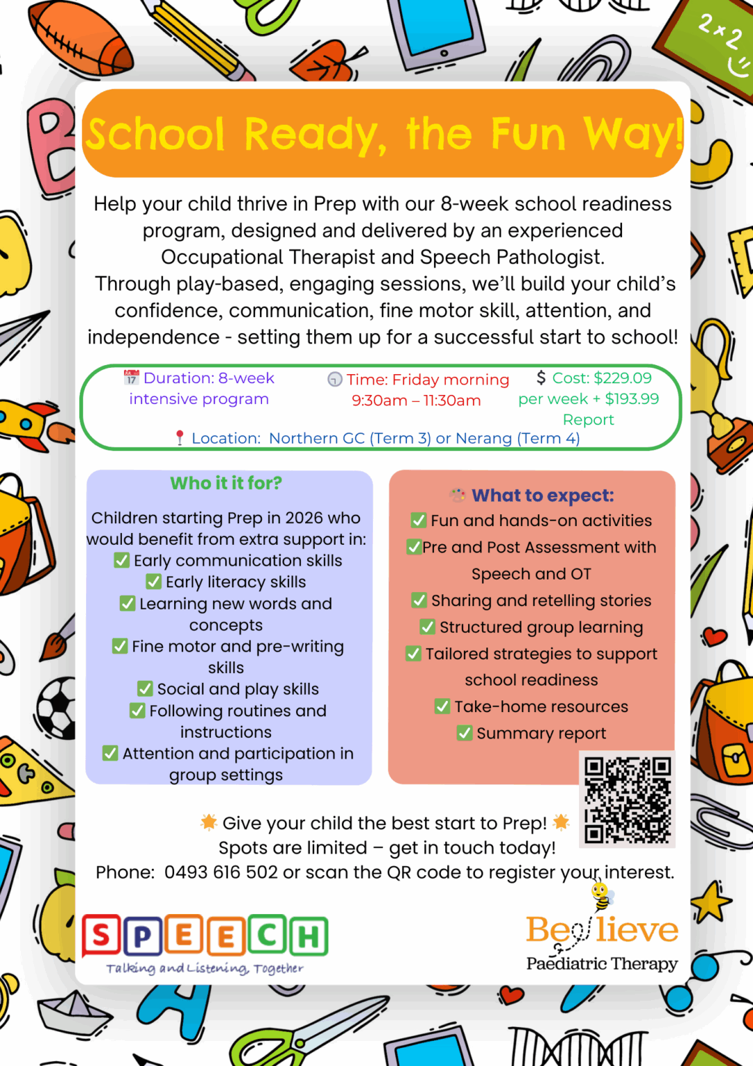 Prep-readiness | Speech For Kids